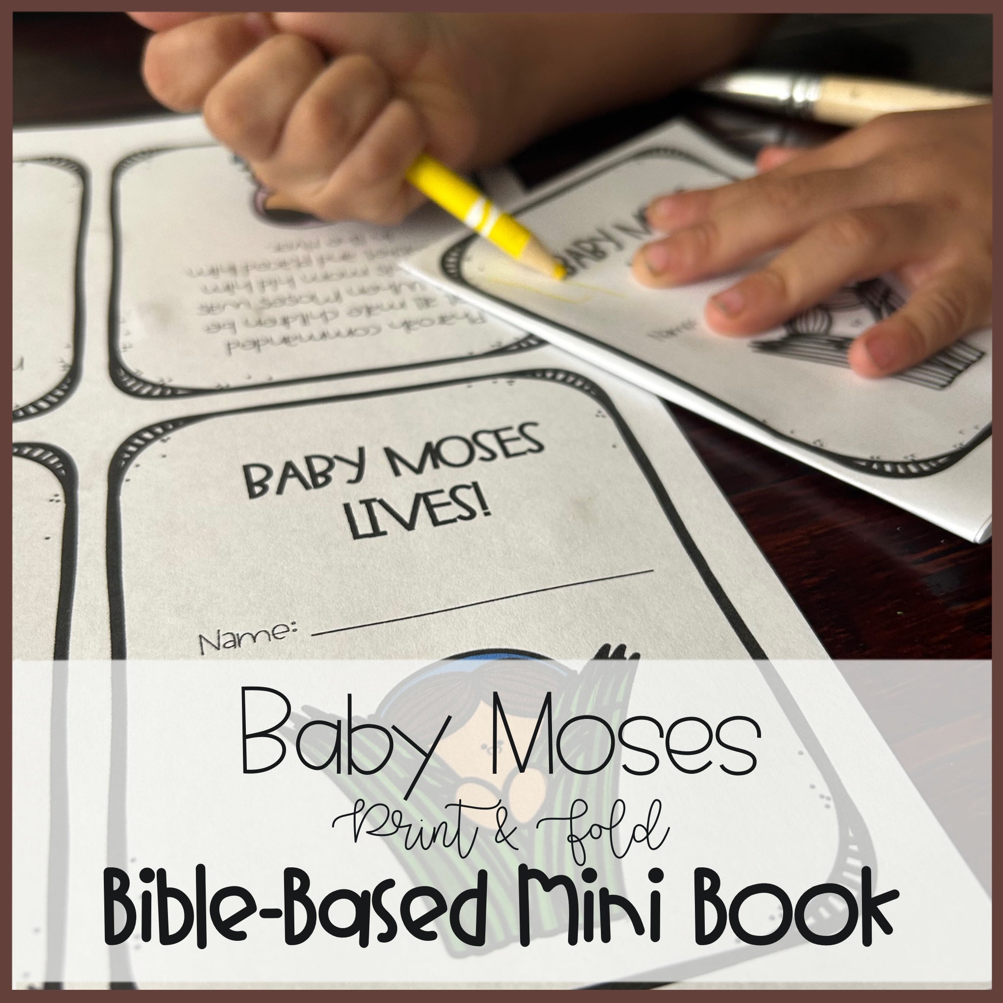 Baby Moses | Mini Book Printables – Sweeter Than Honey