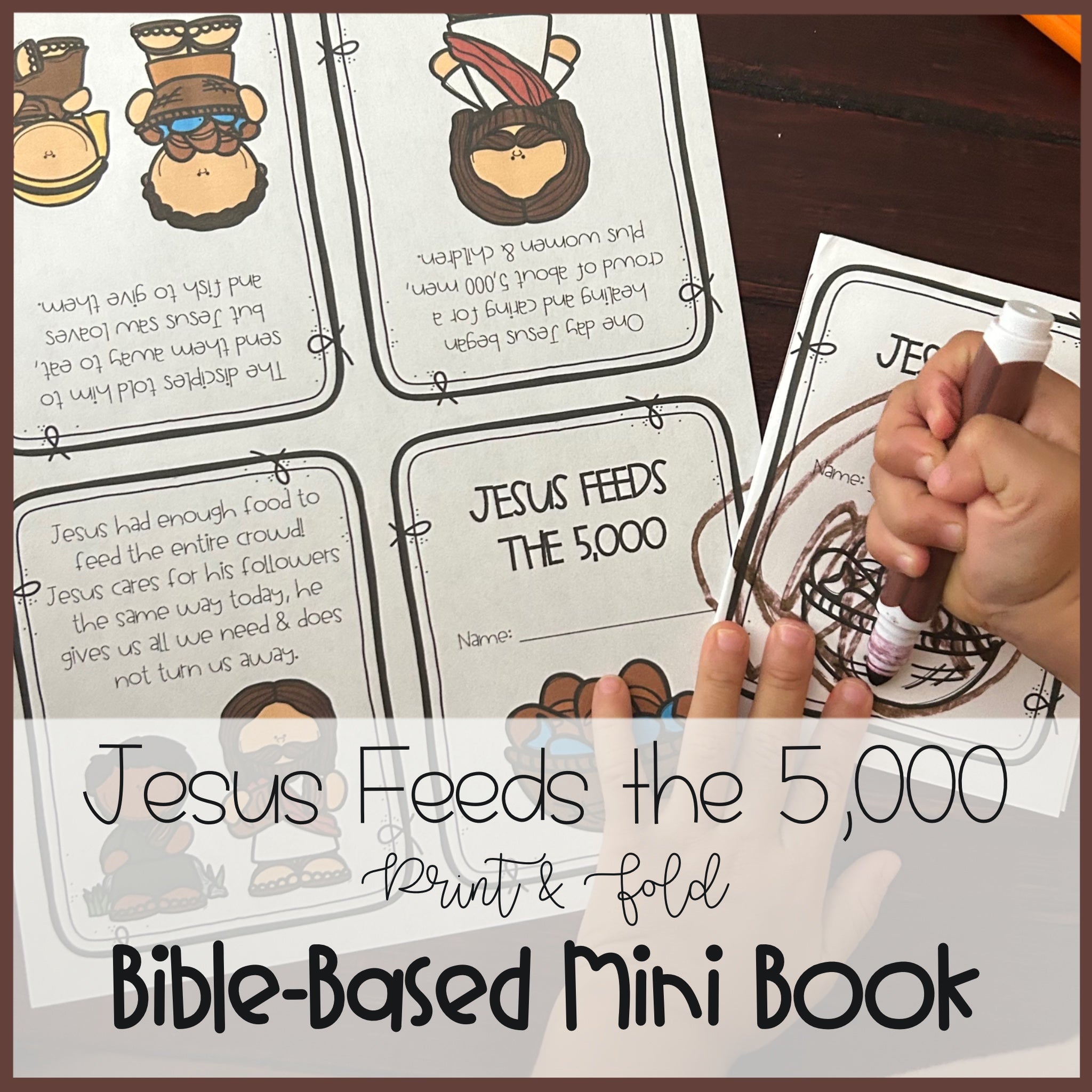 Jesus Feeds the 5000 | Mini Book Printables – Sweeter Than Honey