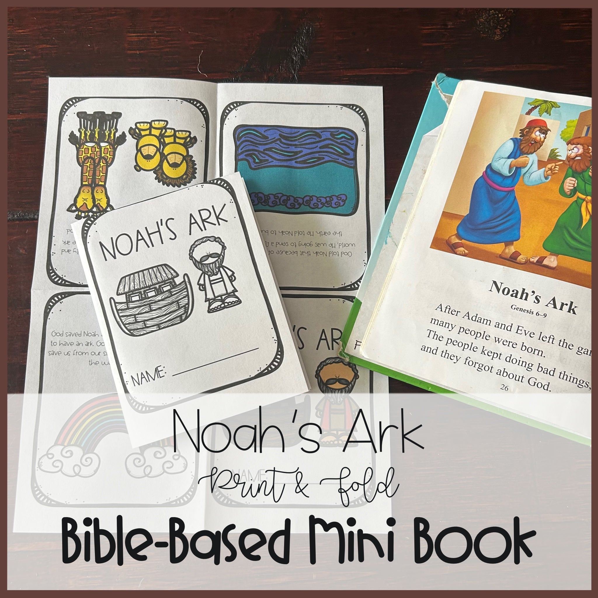 Noah’s Ark | Mini Book Printables – Sweeter Than Honey